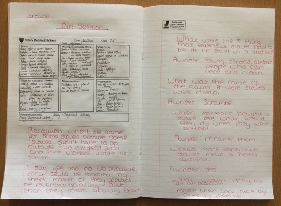 Marking Crib Sheet & Whole Class Feedback – mrthorntonteach