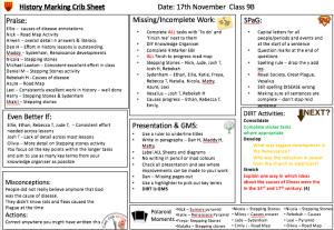 Marking Crib Sheet & Whole Class Feedback – mrthorntonteach