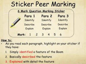 Peer Marking Stickers – mrthorntonteach
